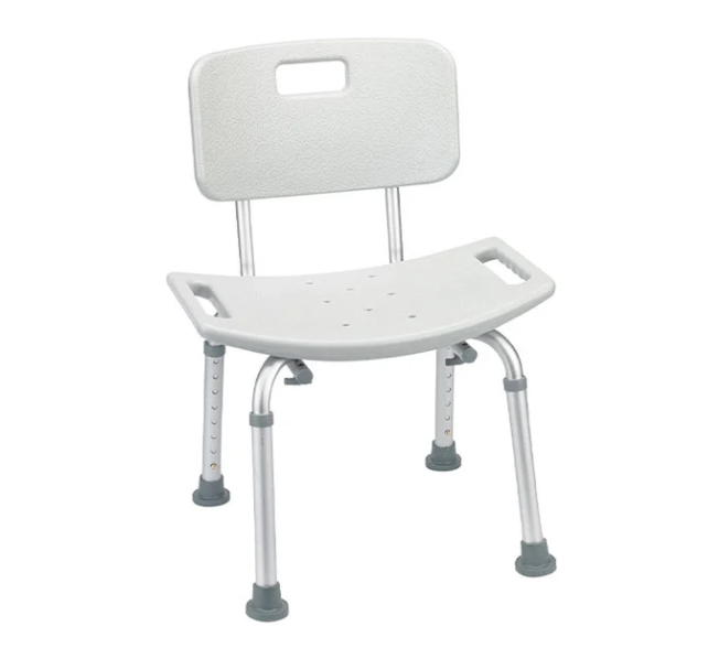 Banco para Ducha con Respaldo Desmontable Metix - Vitality